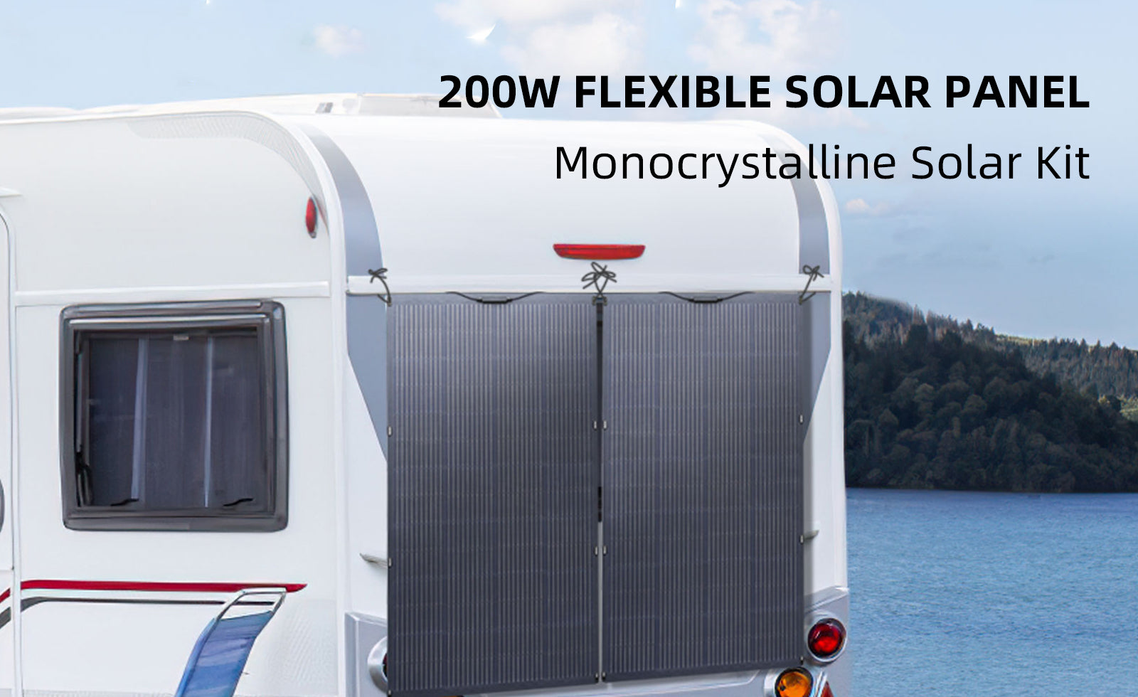 ALLPOWERS 200W Flexibles Solarpanel mit monokristalliner Zelle SF200 ...